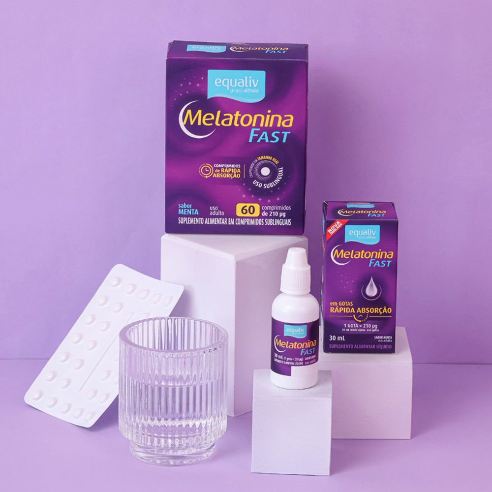 Melatonina 210mcg - 60 comprimidos - Loja Equaliv